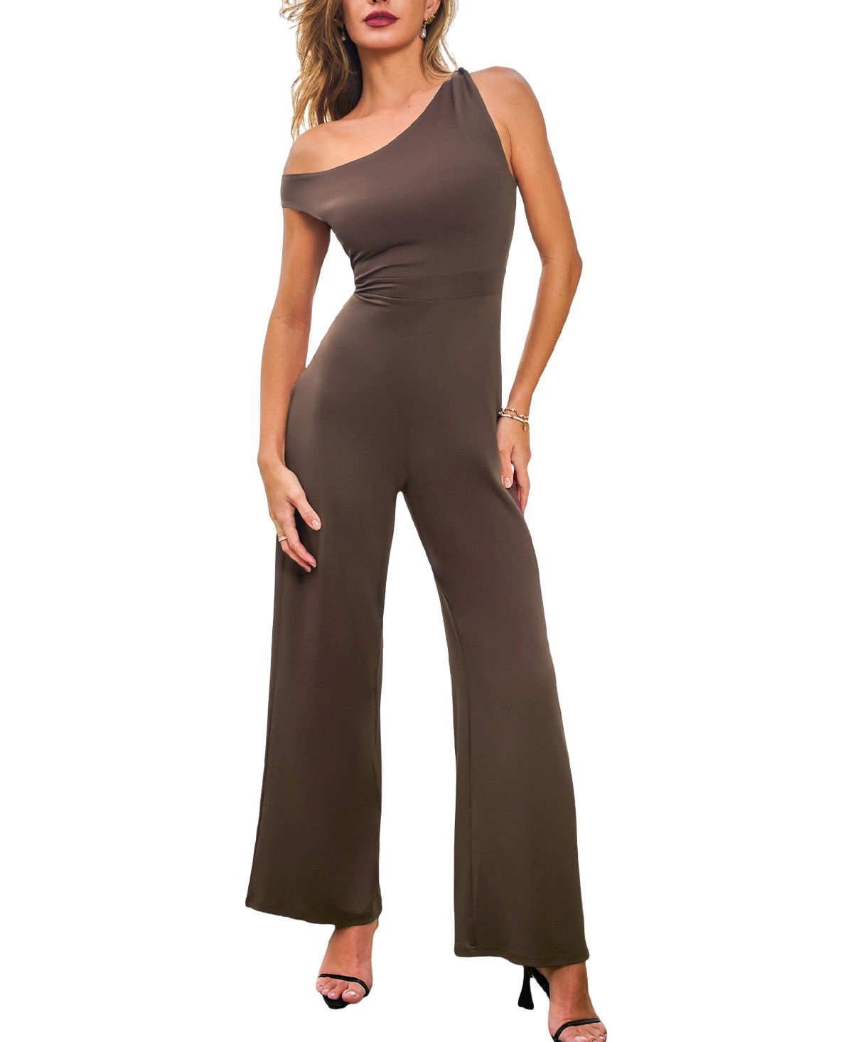Click here for Cupshe Womens Sharp Turn Brown Jumpsuit - Brown prices