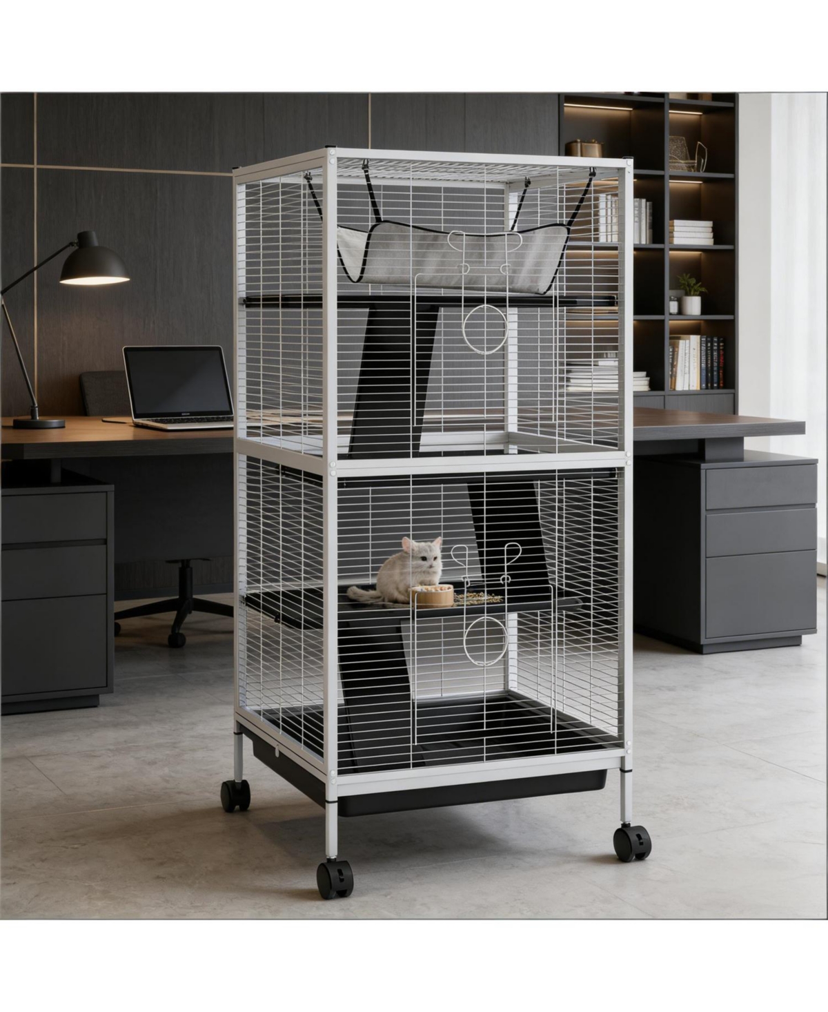 Click here for Aostirmotor Spacious Rolling Cat Hutch - Mobile Ou... prices