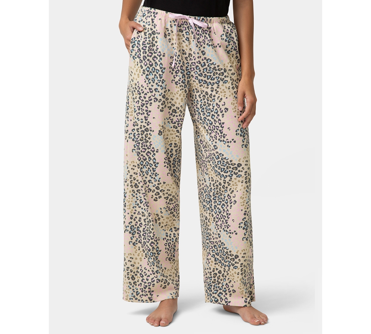 Click here for Hue Plus Size Cozy Canine Striped Mid-Rise Pants -... prices