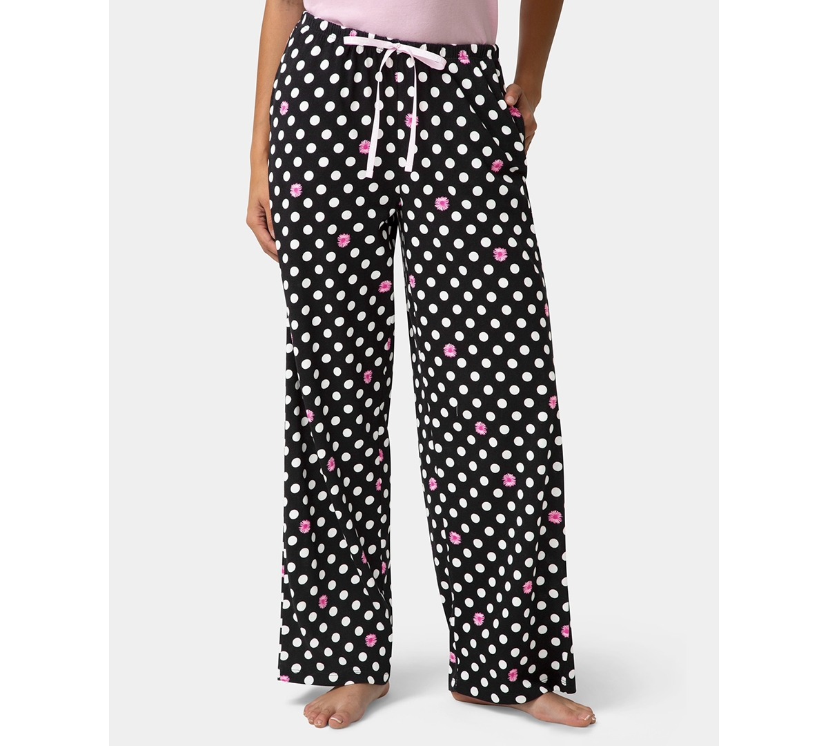 Click here for Hue Plus Size Cozy Canine Striped Mid-Rise Pants -... prices