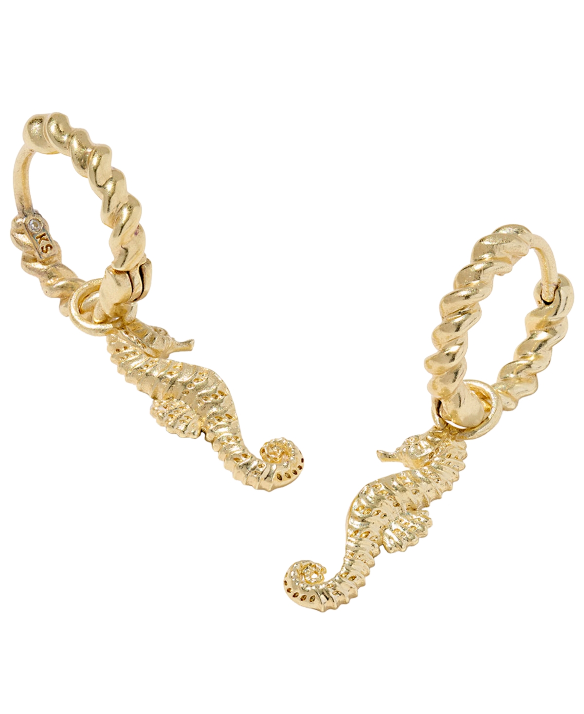Click here for Kendra Scott Seahorse Huggie Earrings in 14k Gold... prices