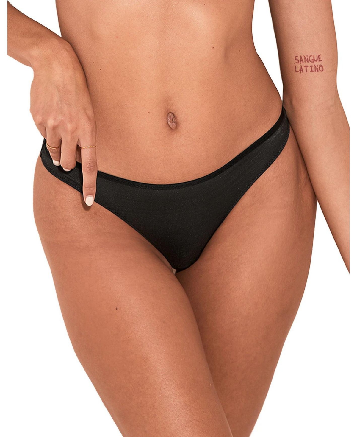 Click here for Adore Me Womens Hariette Thong Panty - Black prices