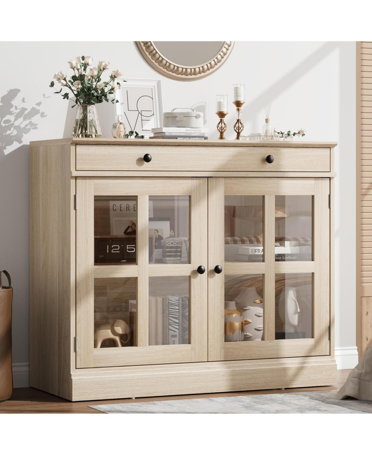 Click here for gaomon 35.4 in Sideboard Buffet Cabinets with Glas... prices