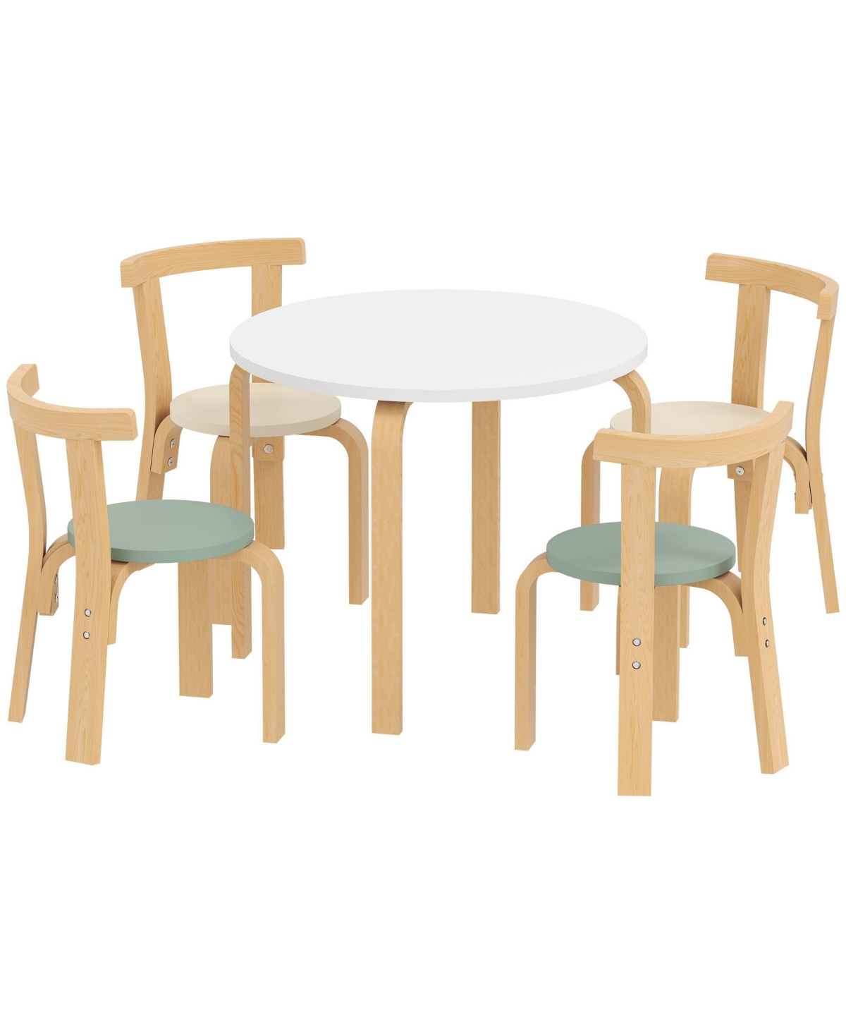 Click here for Hongge 5 Piece Kids Table and Chair Set for Ages T... prices