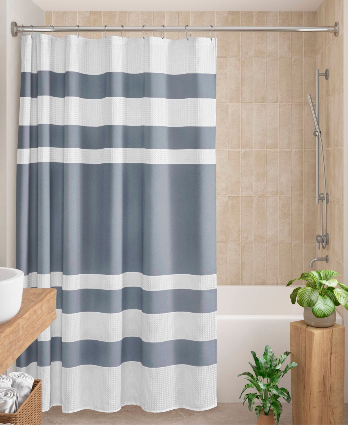 Click here for Madison Park Spa Waffle 3M-Scotchgard Shower Curta... prices