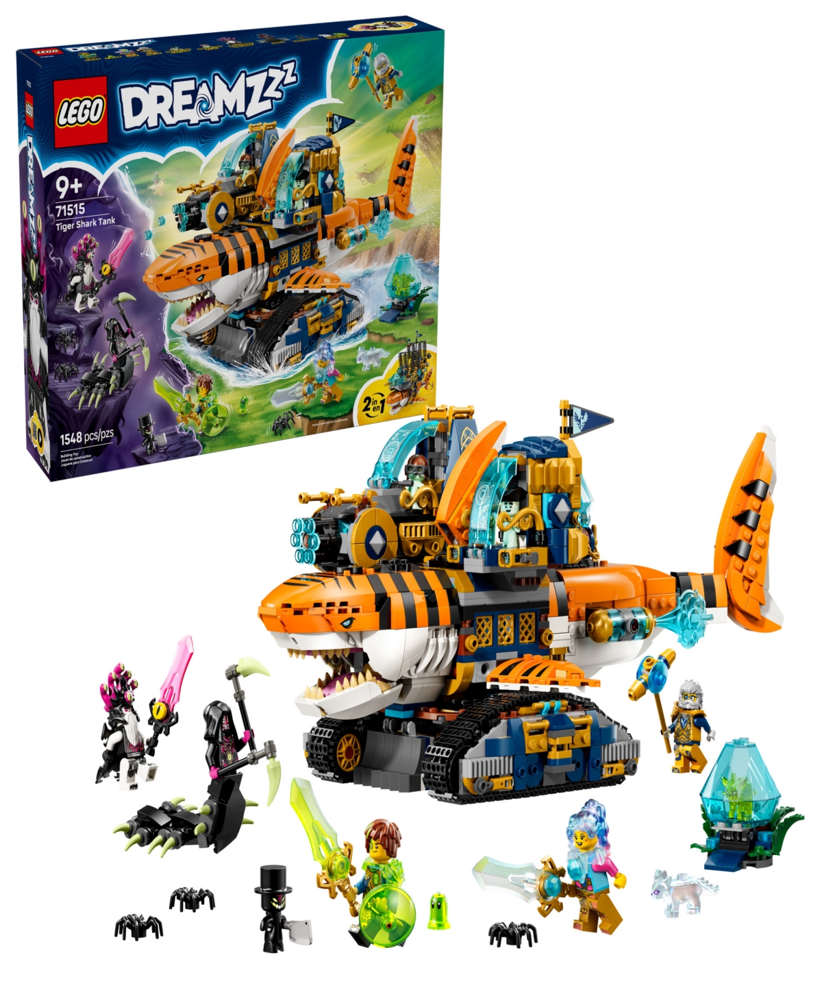 Click here for Lego DREAMZzz Tiger Shark Tank Building Toy 71515... prices