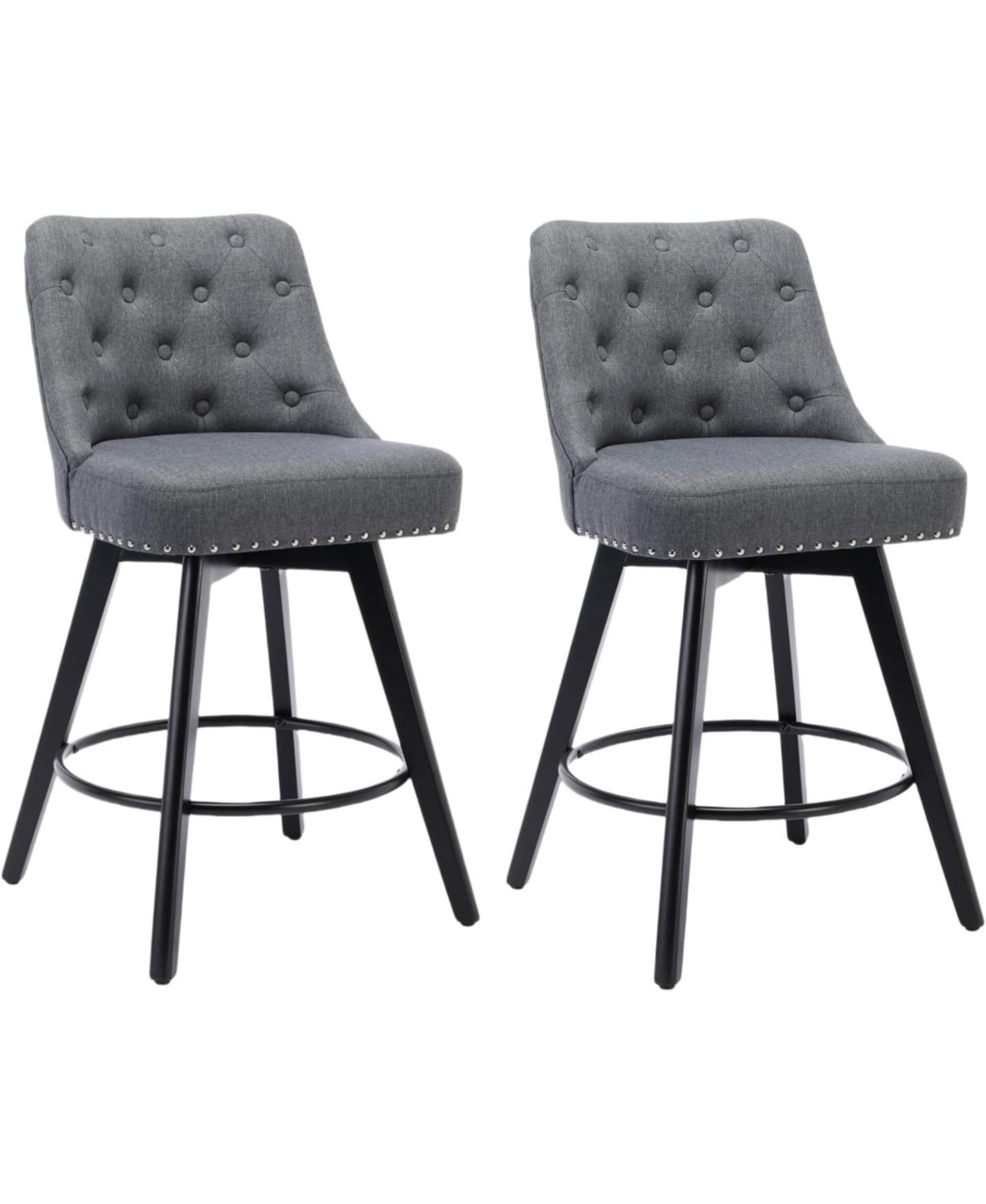 Click here for gaomon Bar Stools Set of 2  Modern Swivel Counter... prices