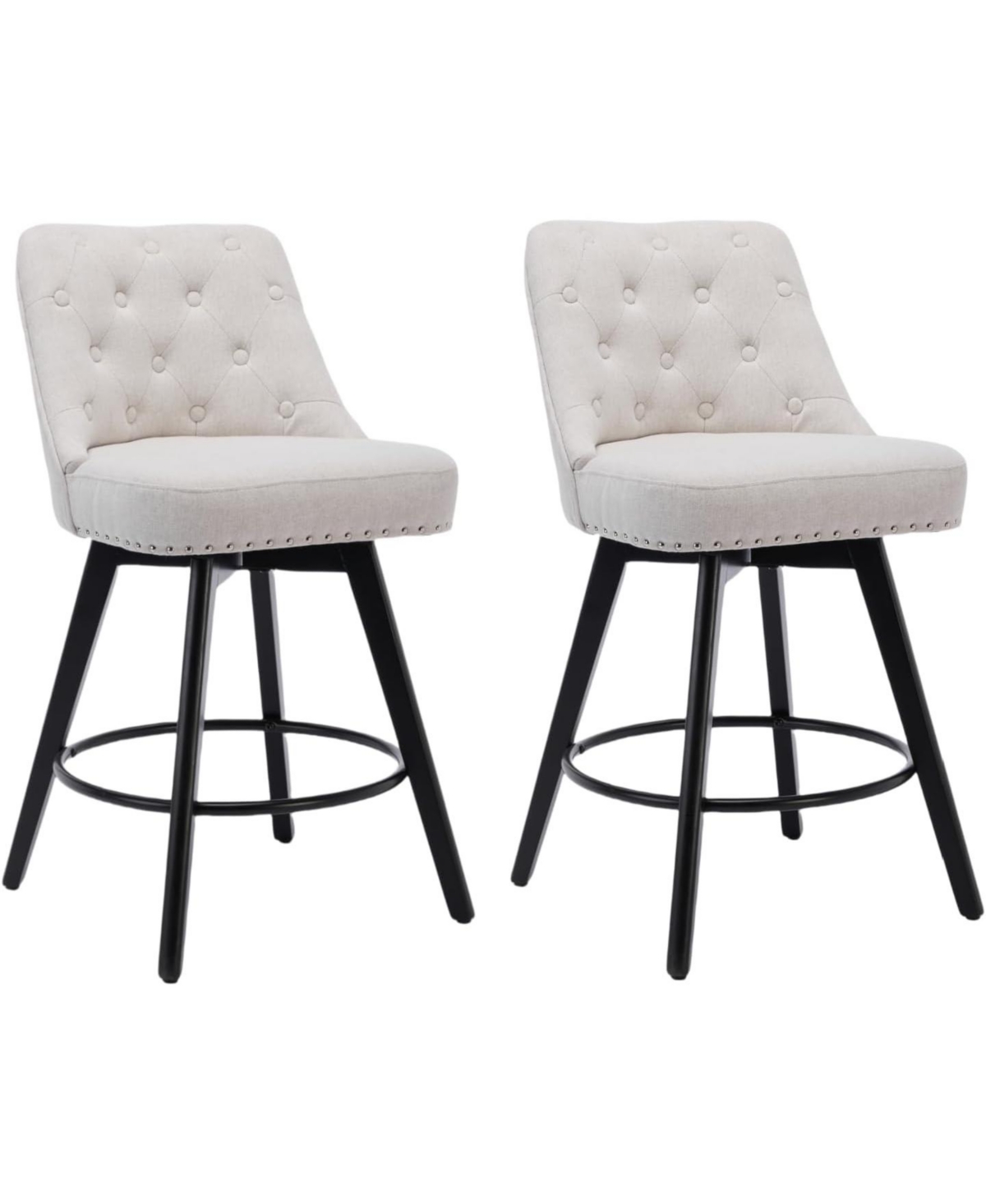 Click here for gaomon Bar Stools Set of 2  Modern Swivel Counter... prices