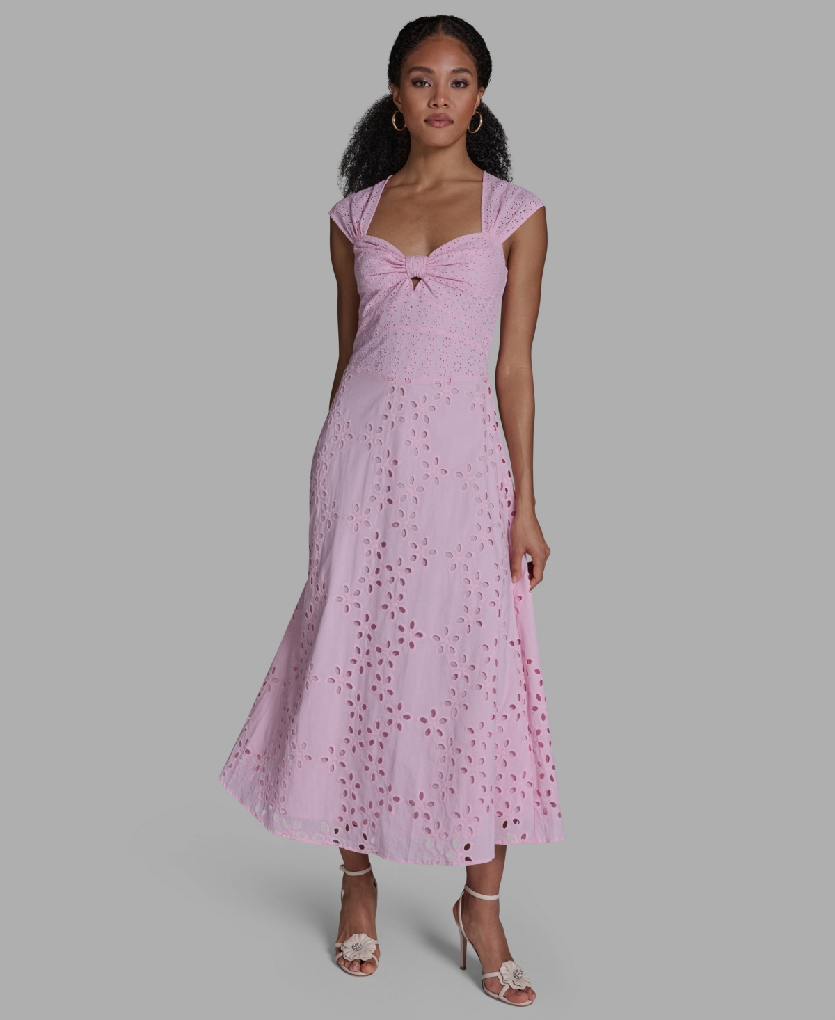 Click here for Bcbg Womens Sweetheart Neck Keyhole Eyelet Maxi Dr... prices