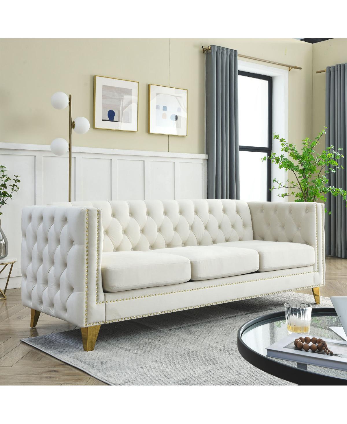 Click here for Streamdale Furniture Velvet Sofa for Living Room... prices