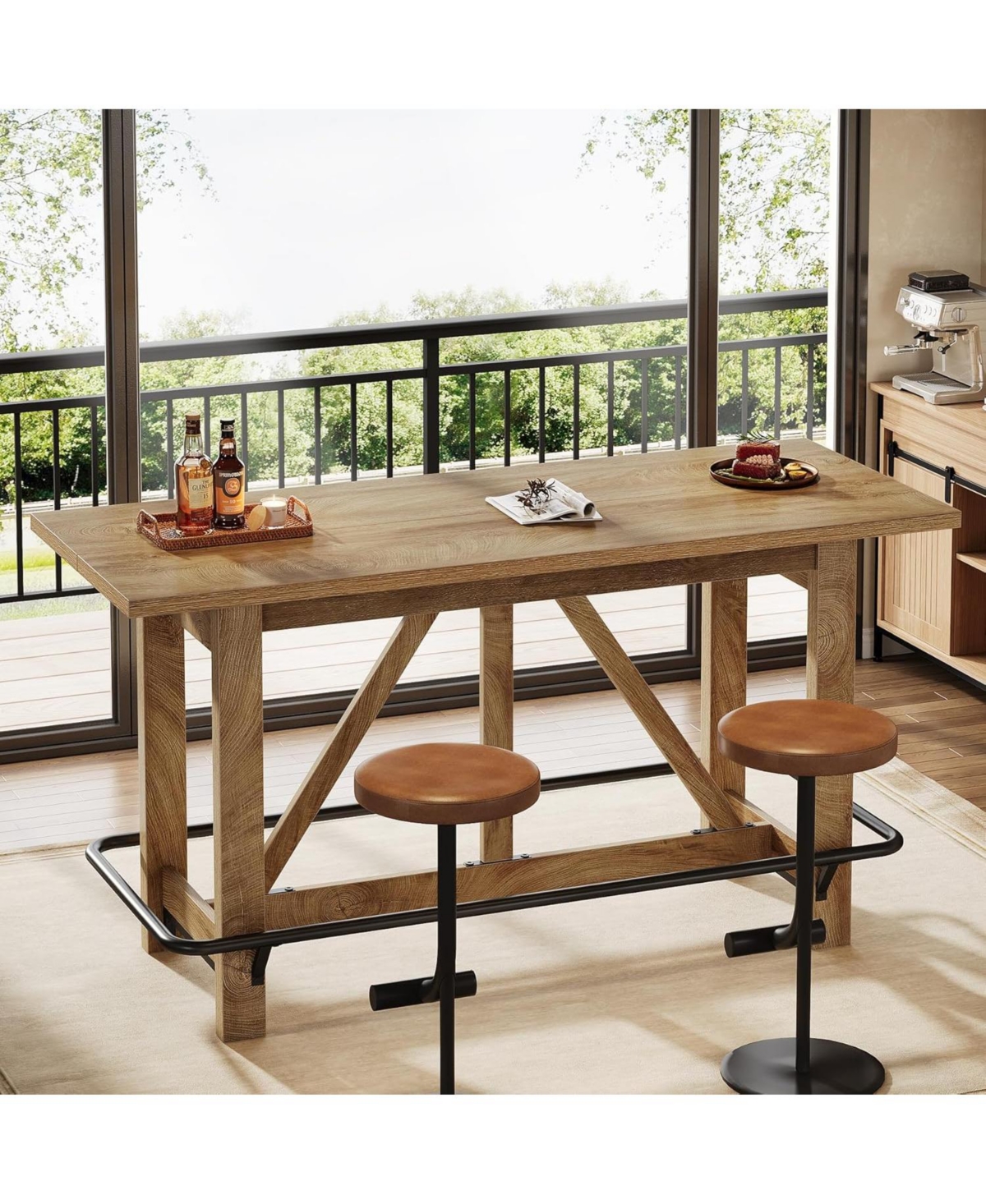 Click here for Tribesigns 63" Bar Table  Long Counter Height... prices