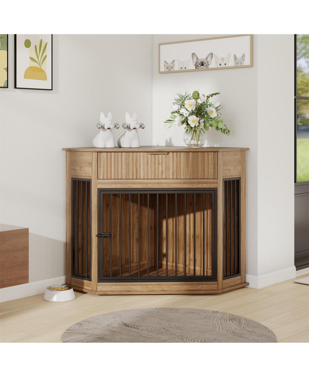 Click here for Aostirmotor 44.6" Corner Dog Crate Furniture... prices