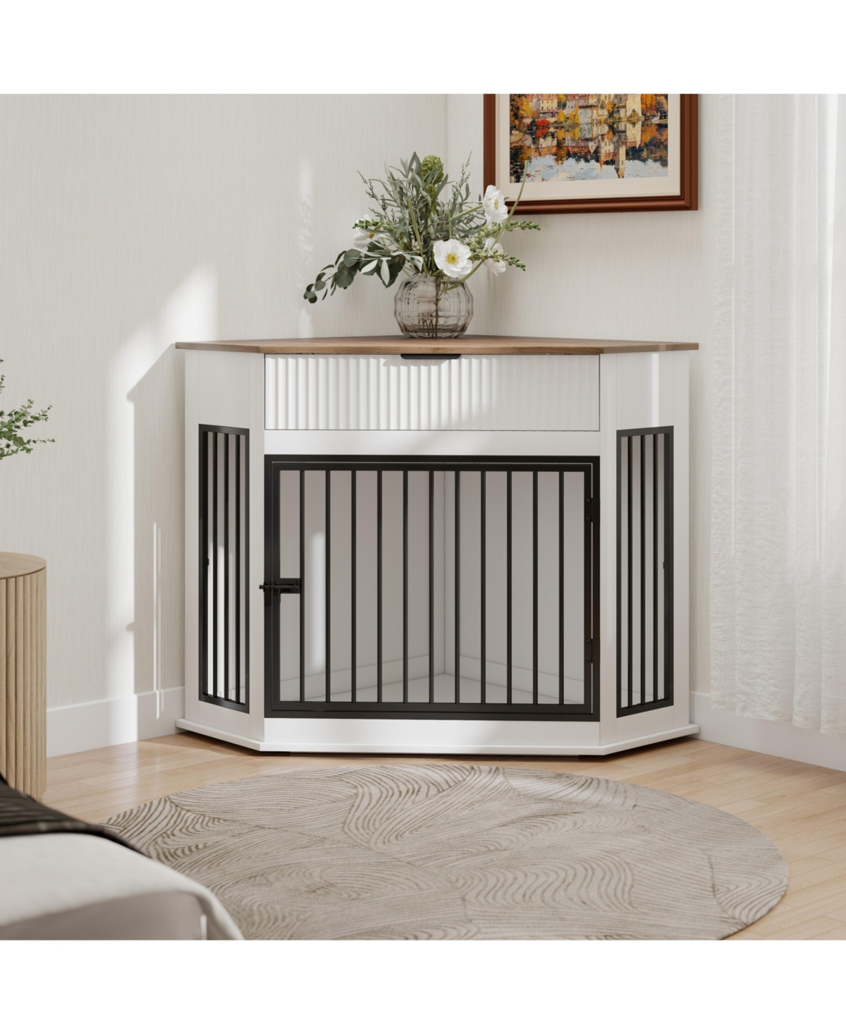 Click here for Aostirmotor 44.6" Corner Dog Crate Furniture... prices