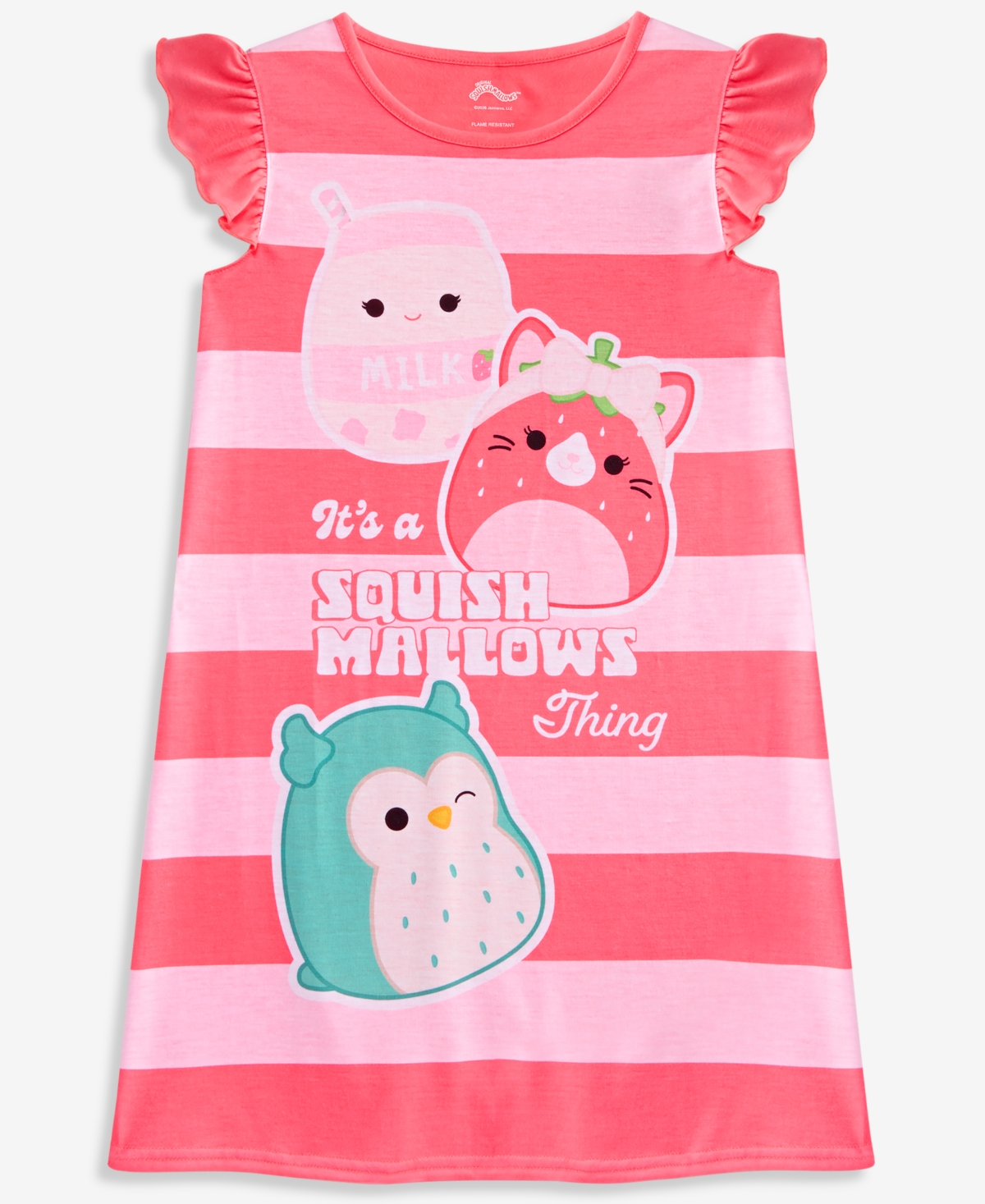 Click here for Squishmallow Girls 6-12 Nightgown - Pink Coral prices