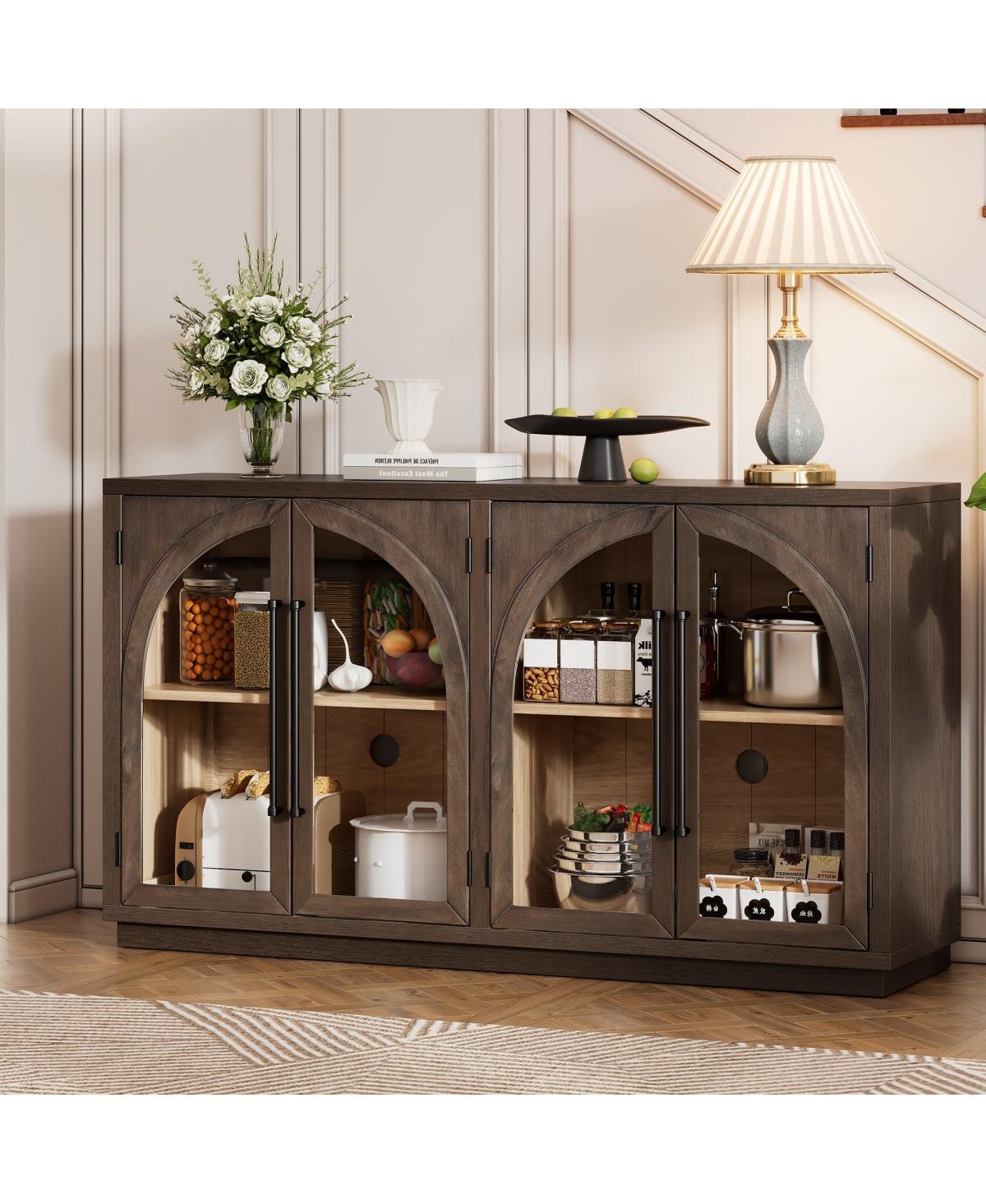 Click here for Streamdale Furniture Espresso 4-Door Large Storage... prices
