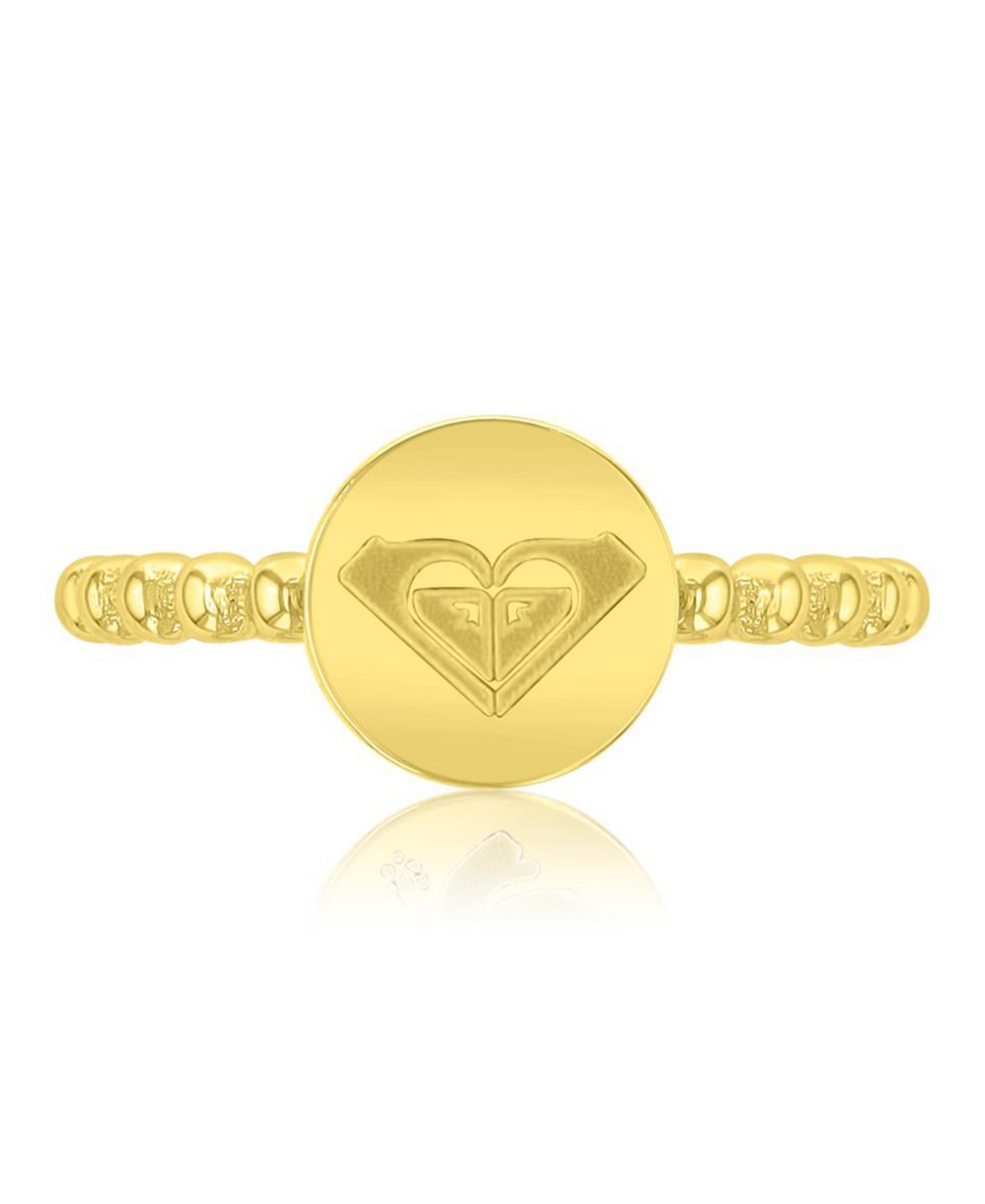 Click here for Roxy Waterproof Yellow Triangular Heart Beads Ring... prices