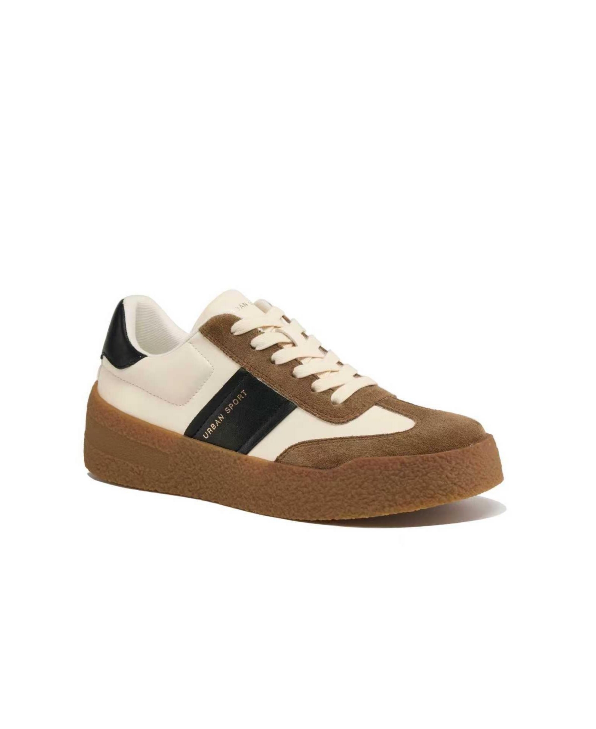 Click here for Urban Sport Womens Olivette Sneaker - Beige Overfl... prices