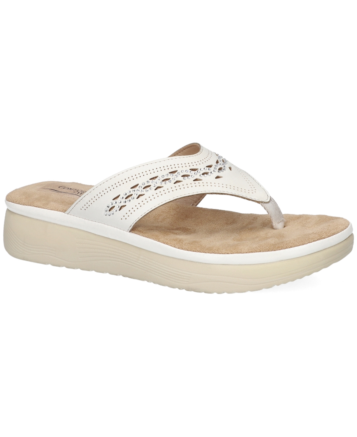 Click here for Easy Street Womens Sonny Platform Thong Sandals -... prices