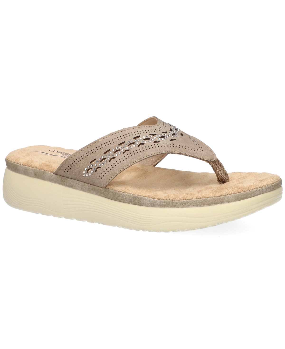 Click here for Easy Street Womens Sonny Platform Thong Sandals -... prices