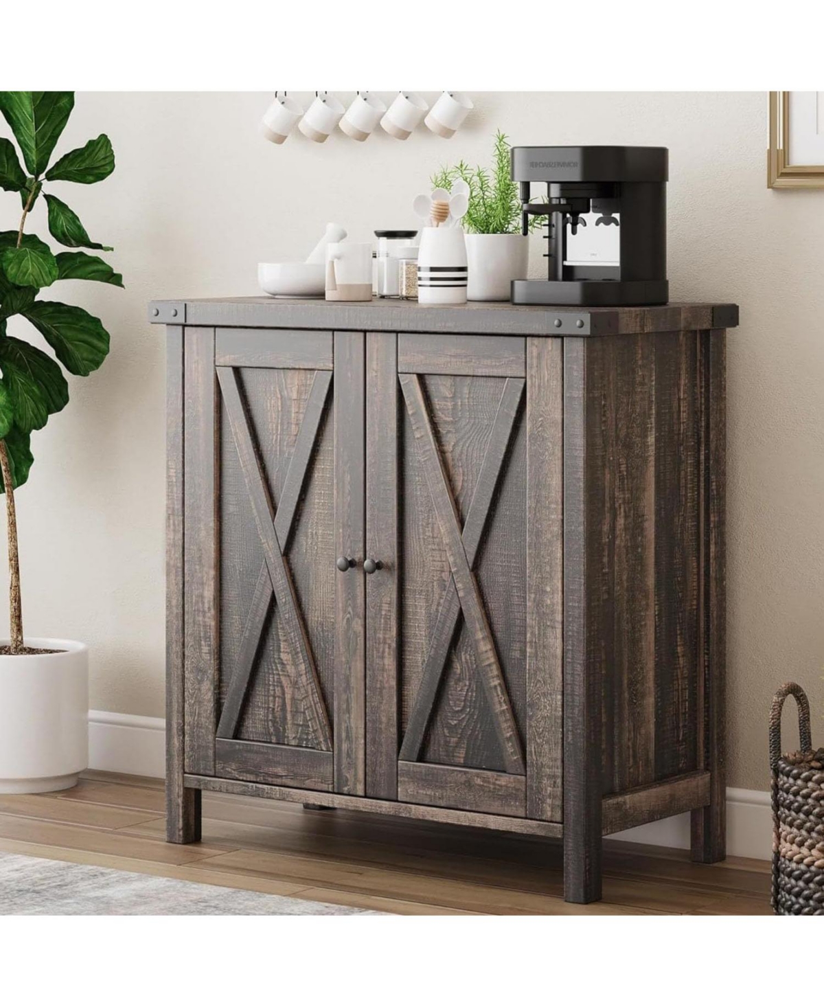 Click here for gaomon Farmhouse Sideboard Buffet Cabinet  Rustic... prices