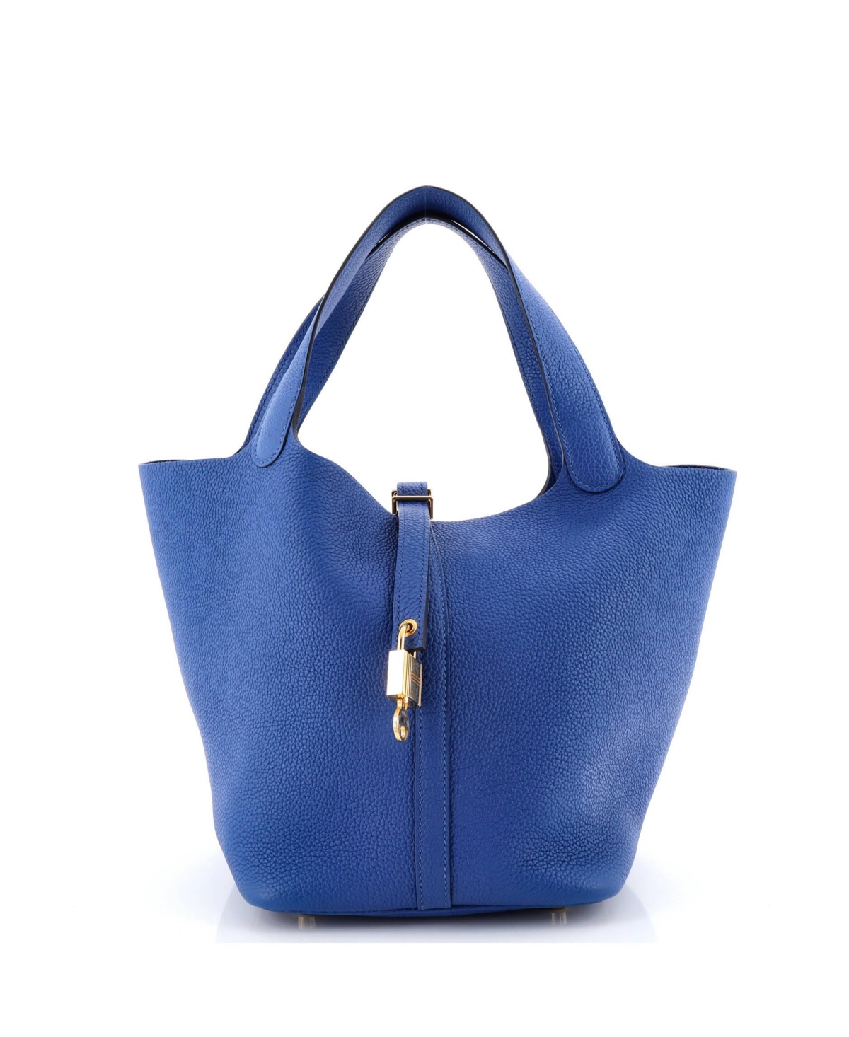 Click here for Pre-Owned HERMES Mm Picotin Lock Bag Clemence - Bl... prices