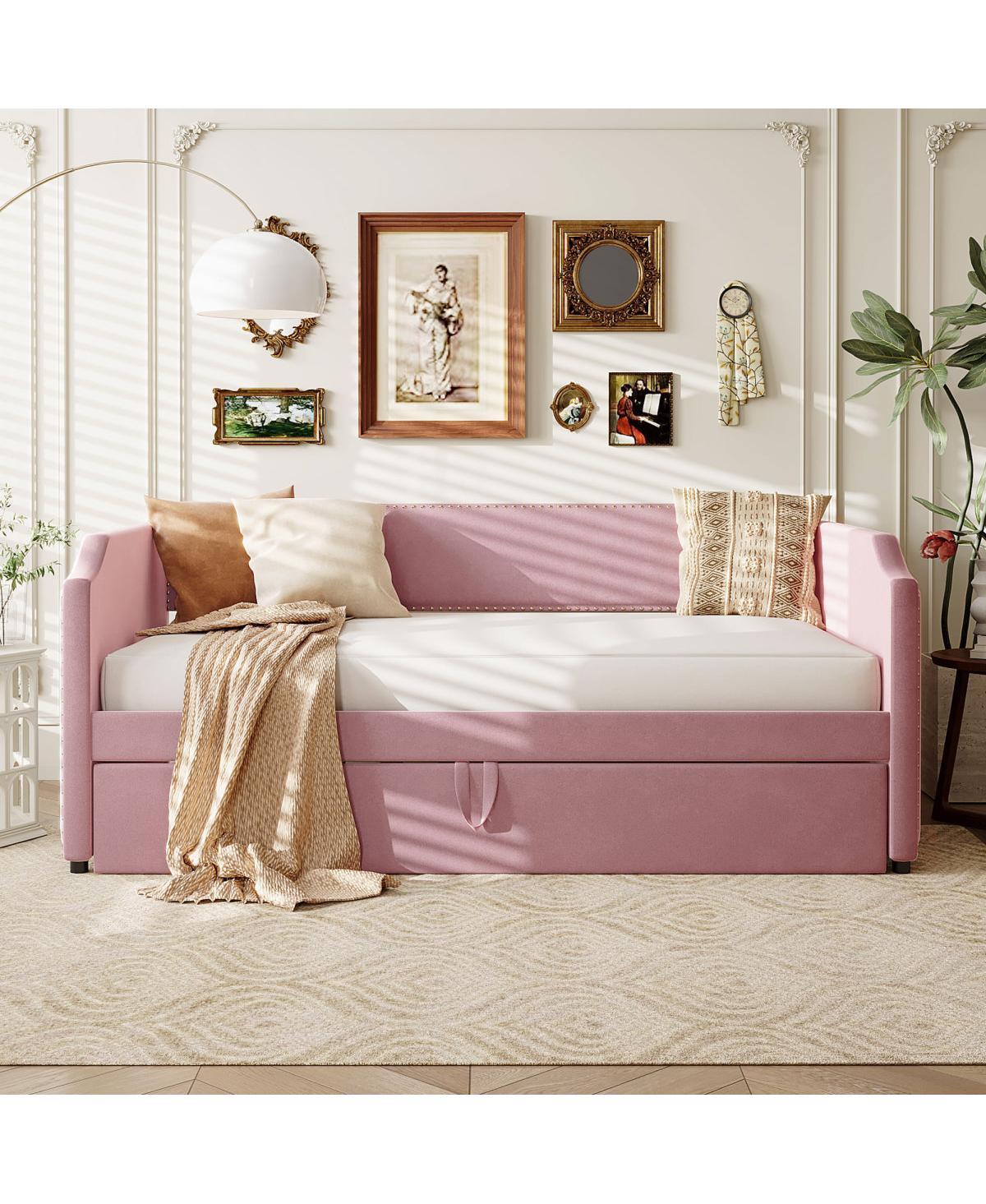 Click here for Streamdale Furniture Twin Size Velvet Upholstered... prices