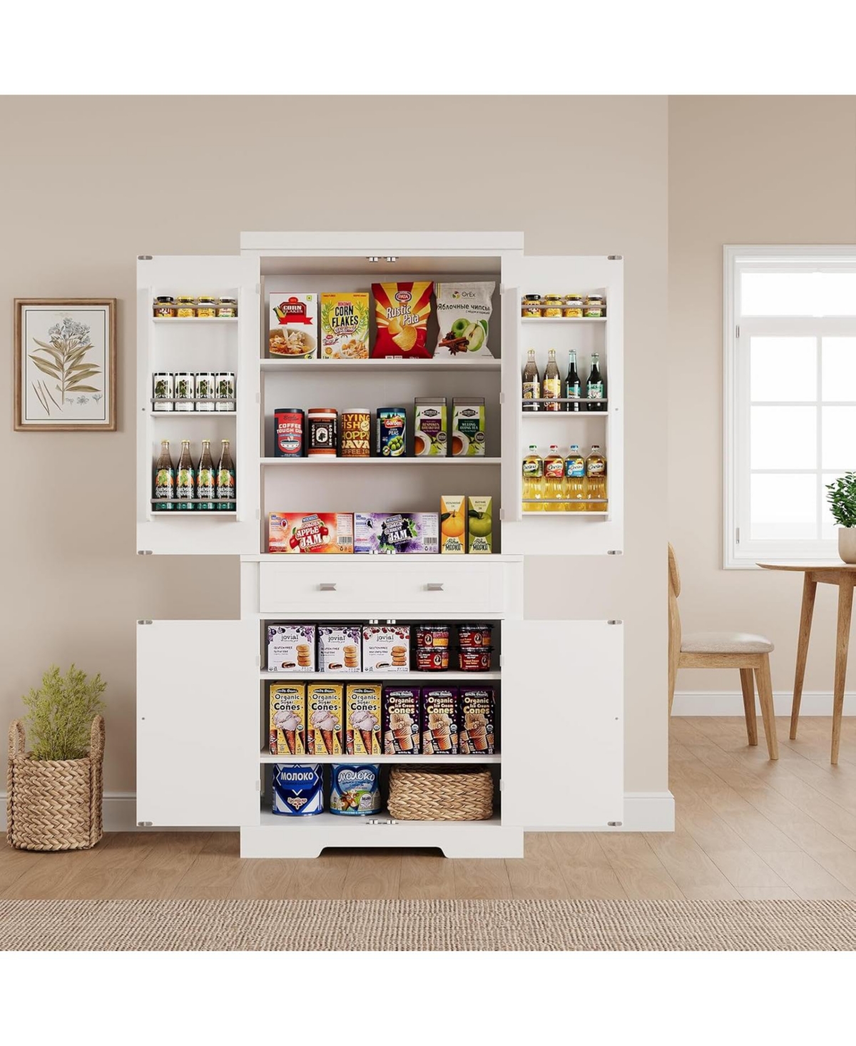 Click here for gaomon 72 Tall Kitchen Pantry Cabinet  Large Cupbo... prices