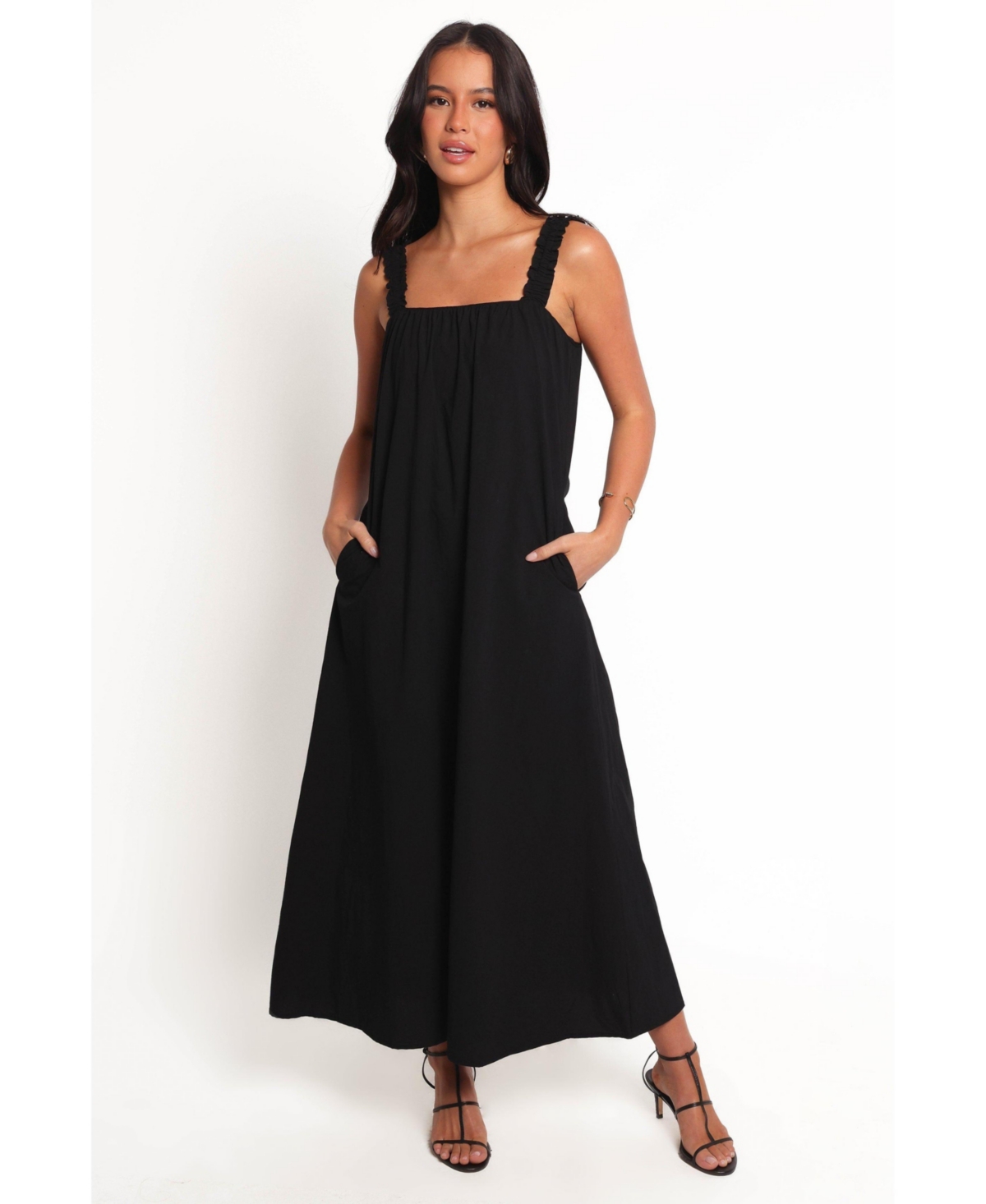 Click here for Petal and Pup Womens Alessandra Maxi Dress - Black prices