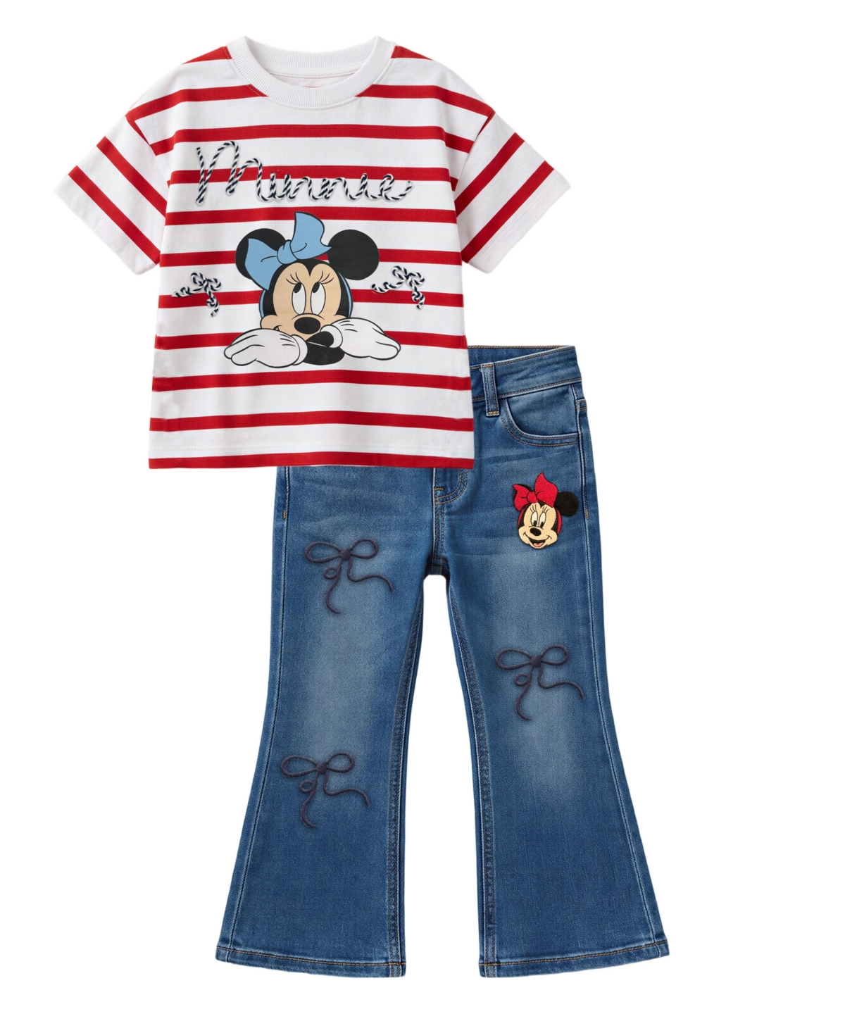 Click here for Disney Girls 2T-6X Minnie Mouse T-Shirt and Flare... prices