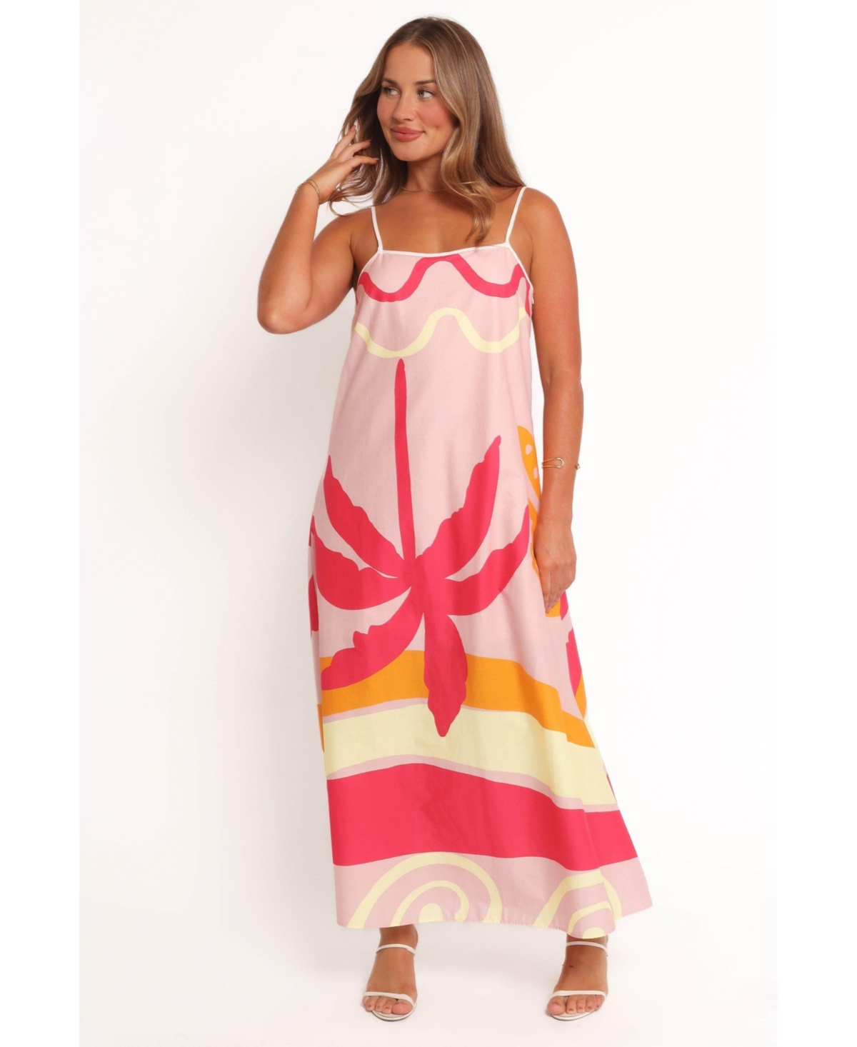 Click here for Petal and Pup Womens Sofia Maxi Dress - Pink prices