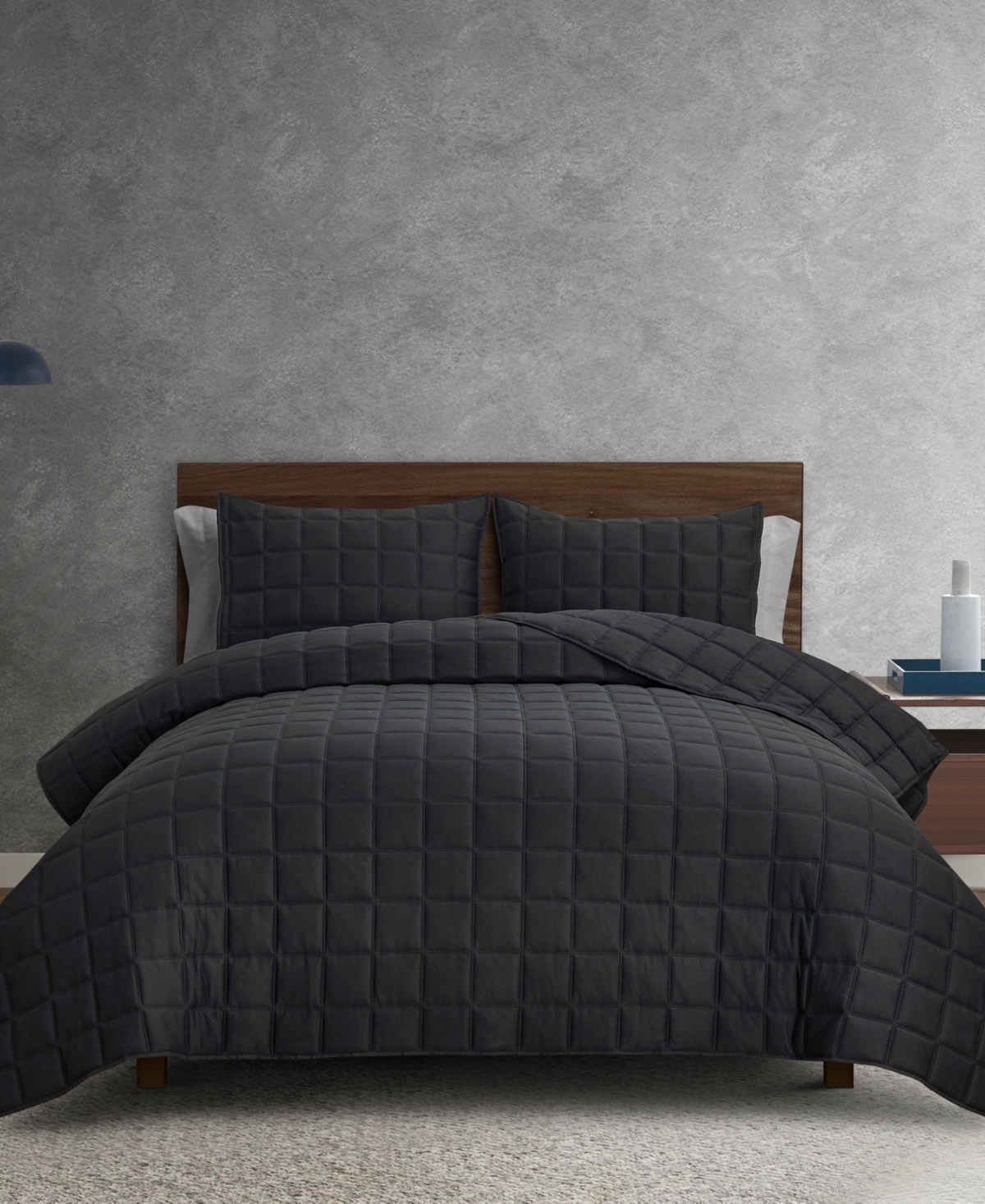 Click here for Perry Ellis Clarice Textured 3-Pc. Quilt Set  Full... prices