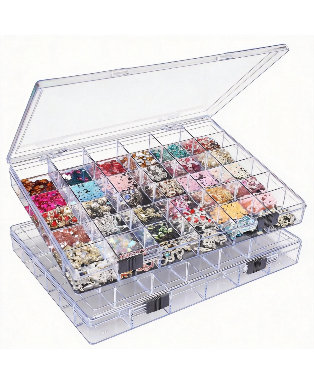 Click here for Yigii 2 Pack Clear 36-Grid Organizer for Small Jew... prices