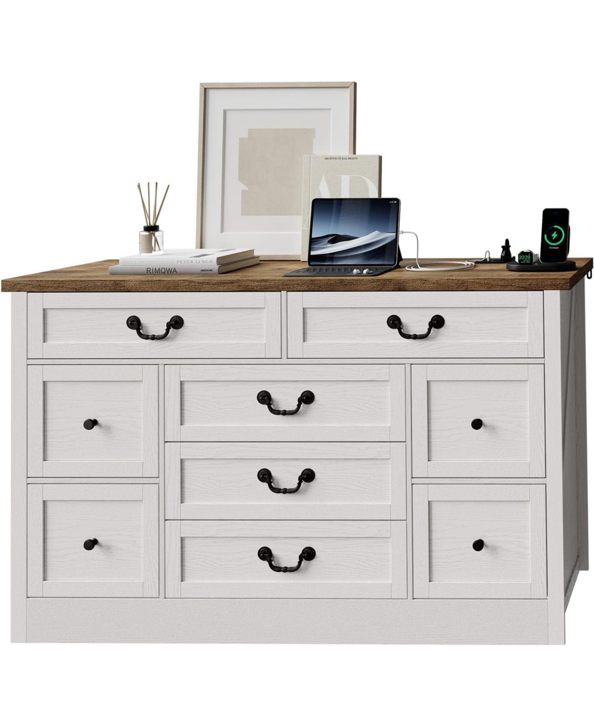 Click here for gaomon Farmhouse Dresser for Bedroom 9 Drawer Dres... prices