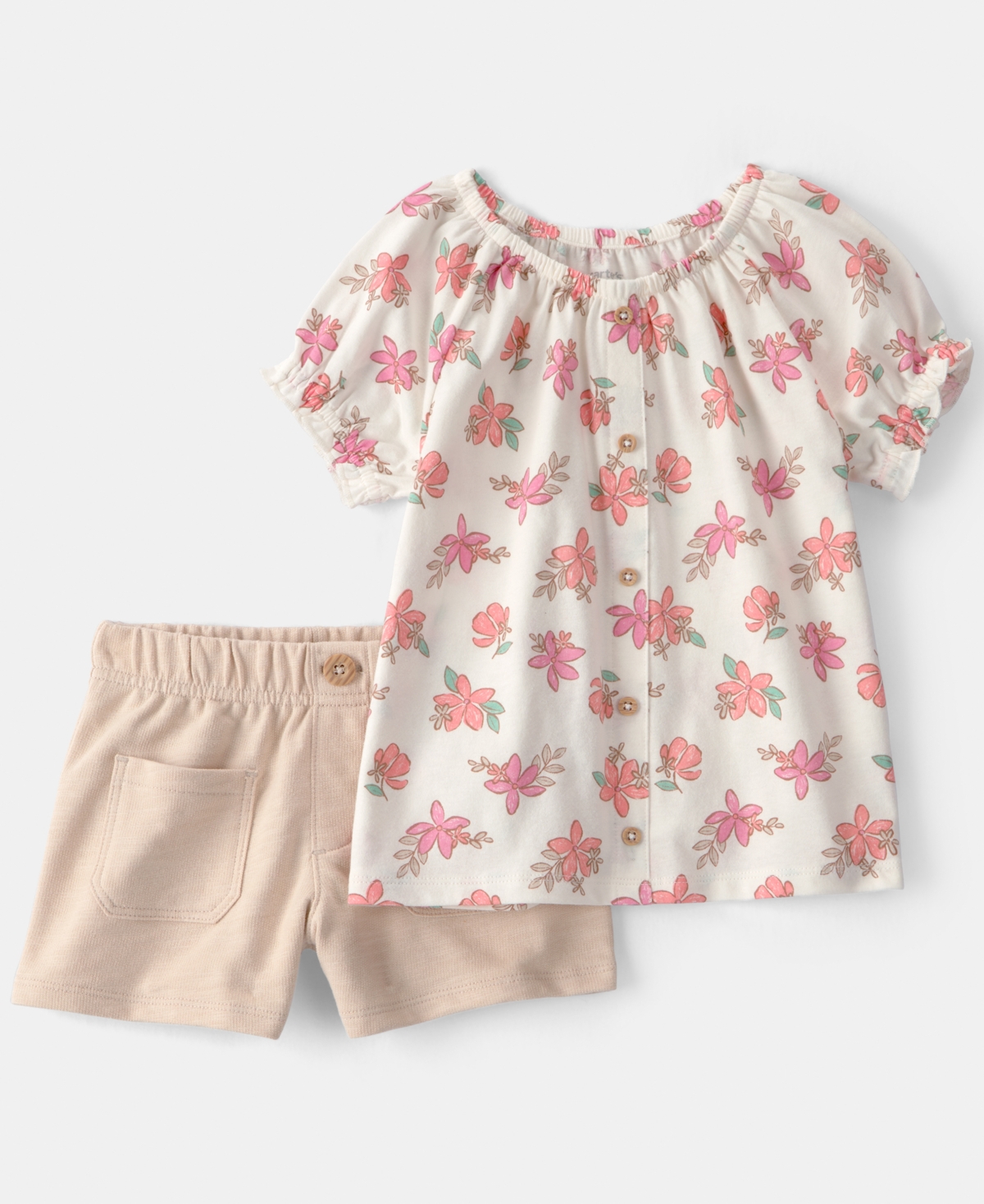 Click here for Carters Girls Toddler 2T-5T Floral Top and Shorts... prices