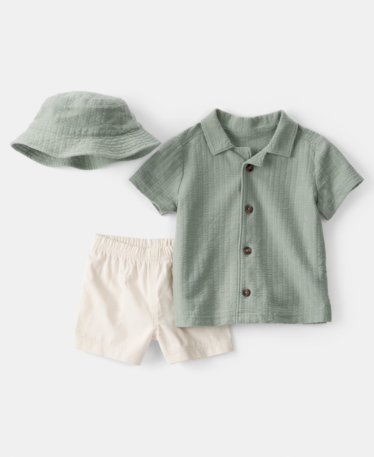 Click here for Carters Baby Boys Top  Hat and Shorts  3-Piece Set... prices