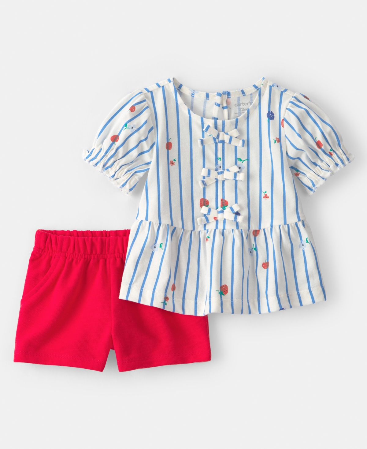 Click here for Carters Baby Girls Strawberry Printed Top and Shor... prices