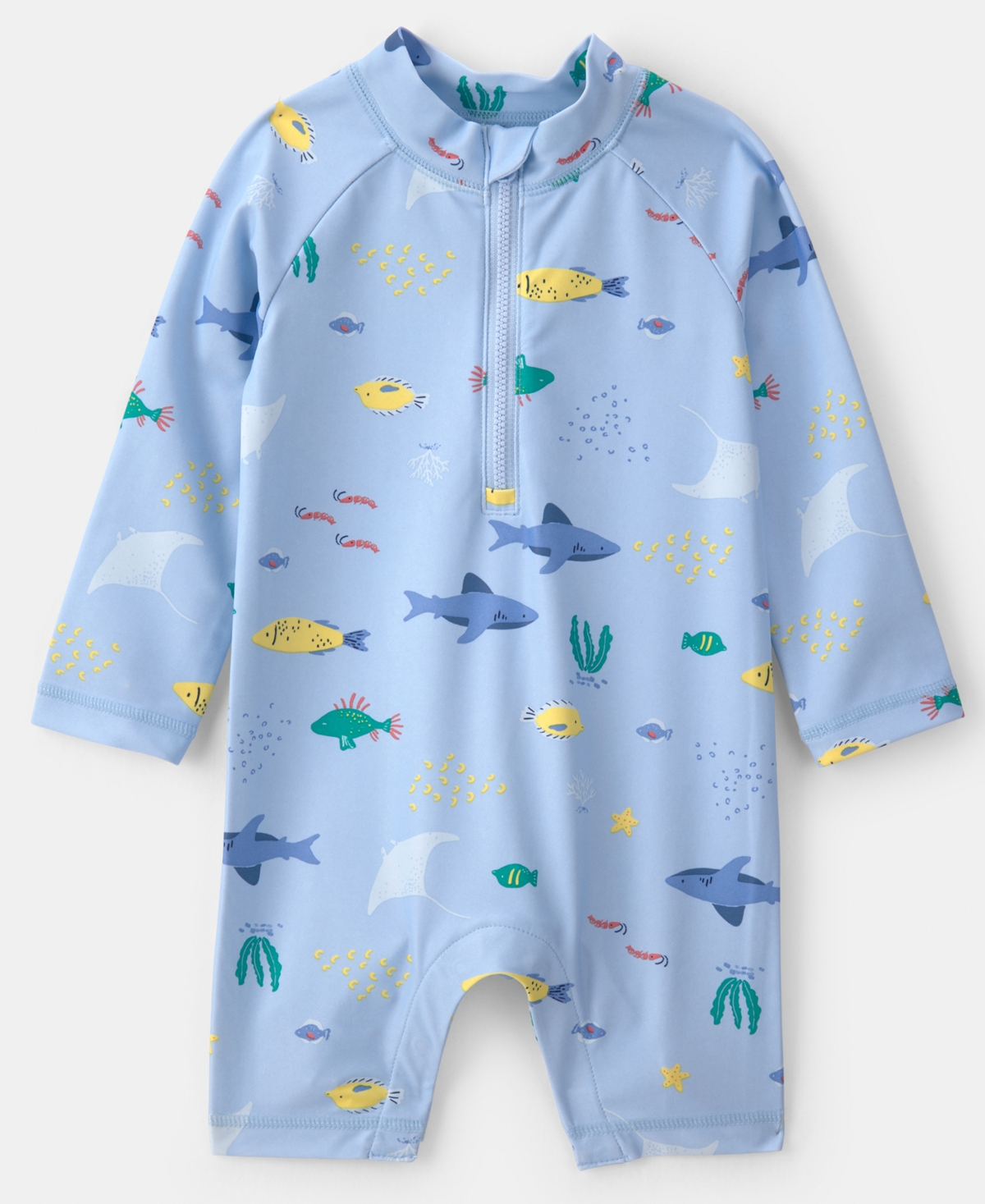 Click here for Carters Baby Boys One-Piece Fish Rashguard Swimsui... prices