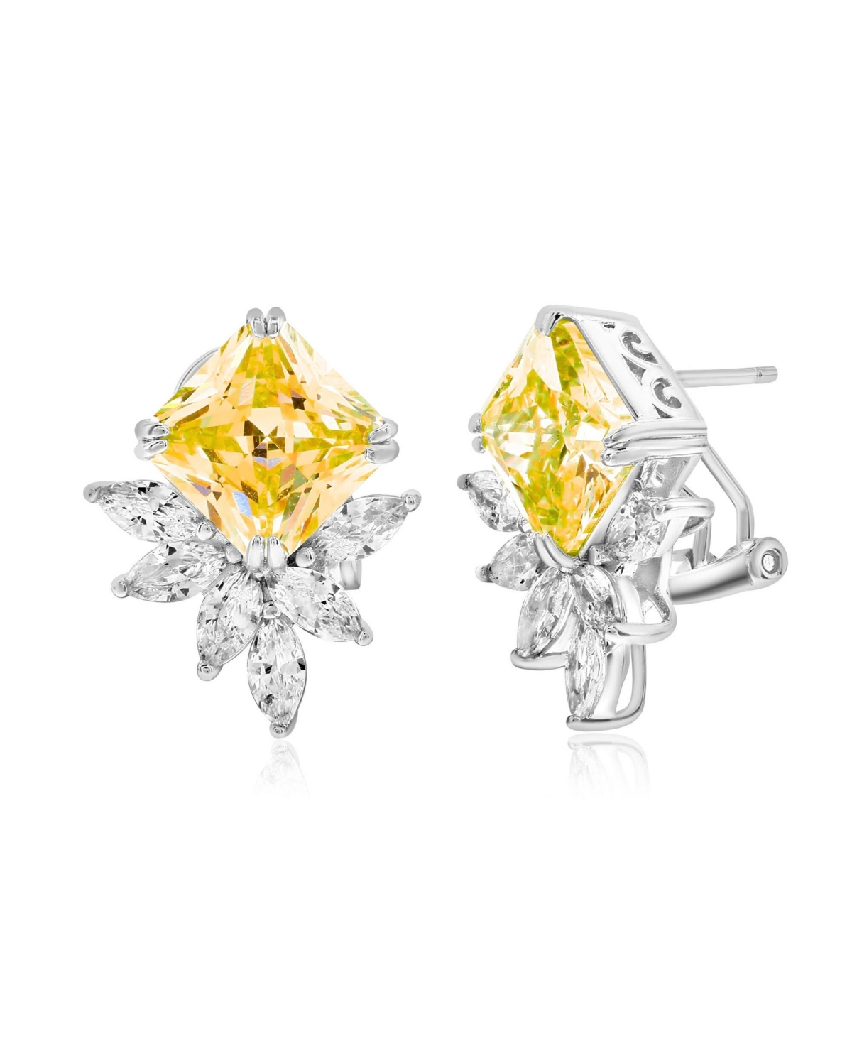 Click here for Suzy Levian New York Sterling Multi-cut Cluster Cu... prices