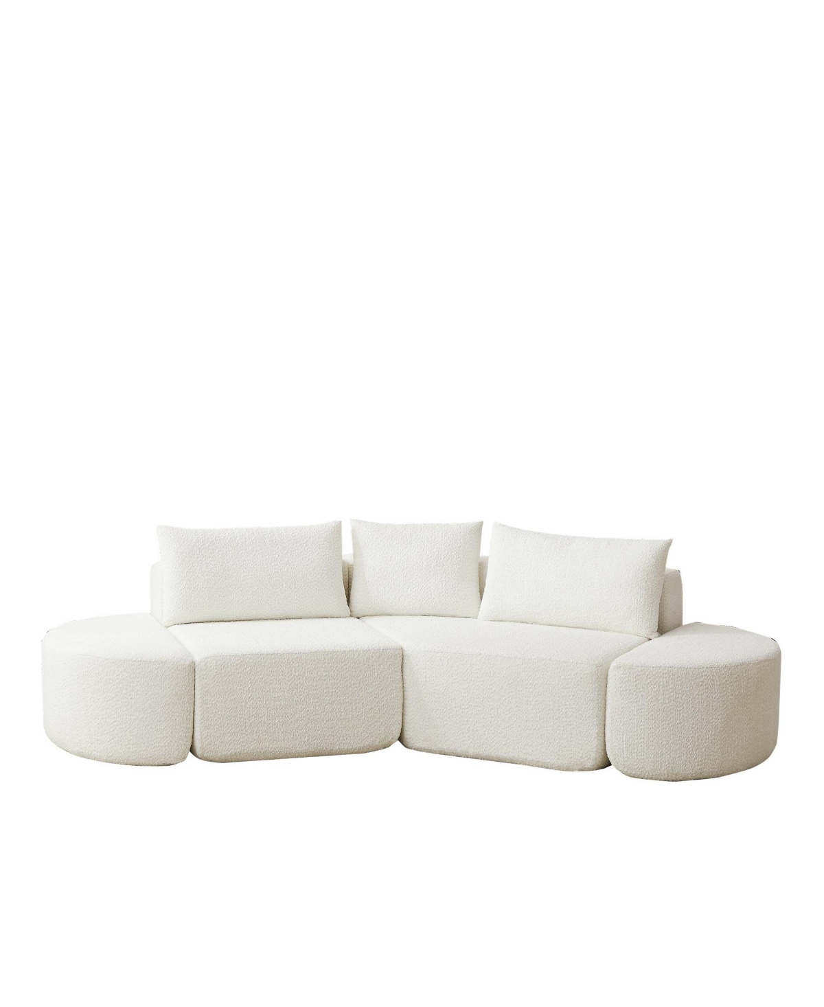 Click here for Clihome 106.3" V-Shaped Modular Sectional Sof... prices