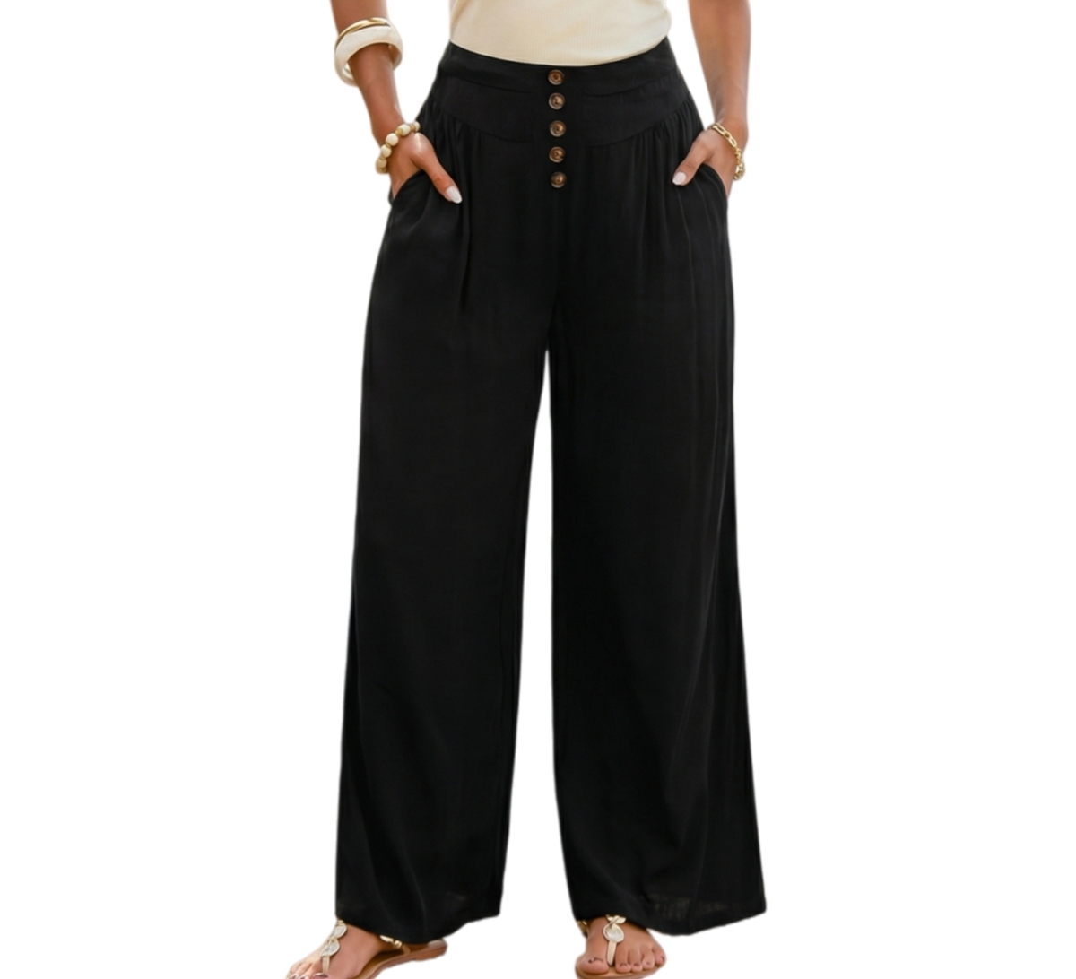 Click here for Cupshe Womens Clean Girl Black Pants - Black prices