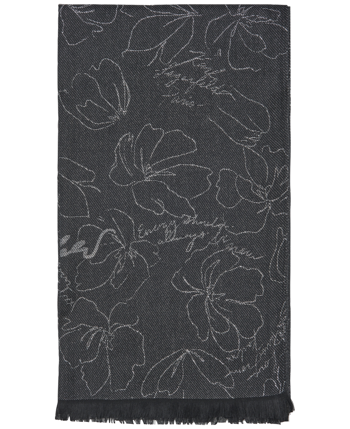Click here for Karl Lagerfeld Paris Floral Sketch Scarf - Black prices