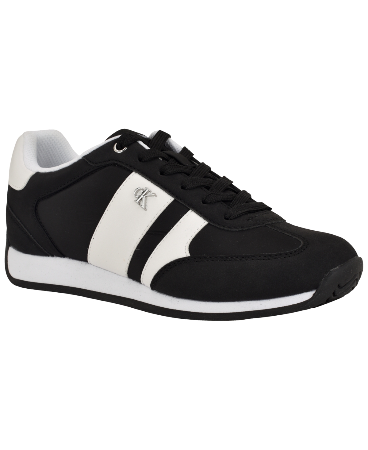 Click here for Calvin Klein Womens Anora Round Toe Lace-Up Sneake... prices