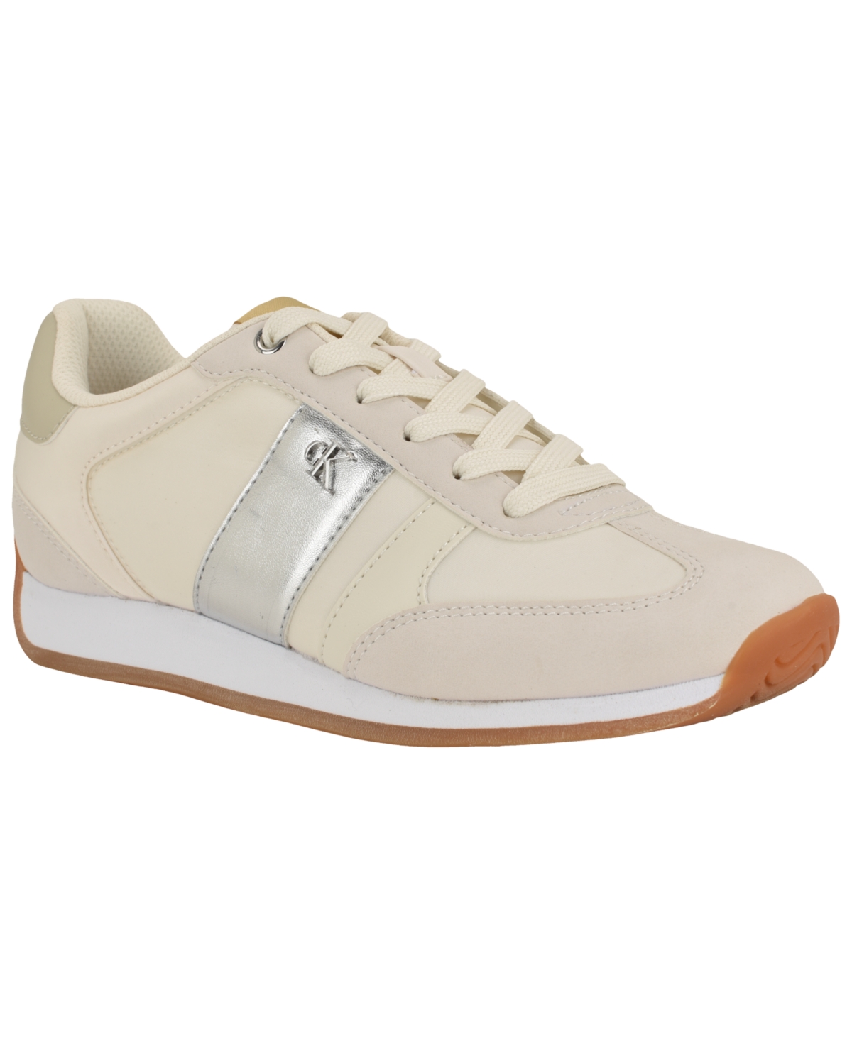 Click here for Calvin Klein Womens Anora Round Toe Lace-Up Sneake... prices