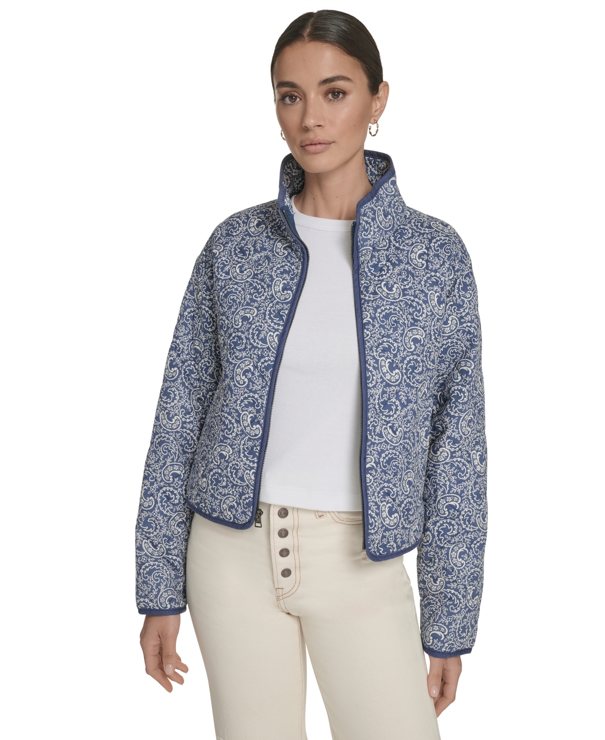 Click here for Levis Womens Quilted Short Liner Zipper Jacket - I... prices