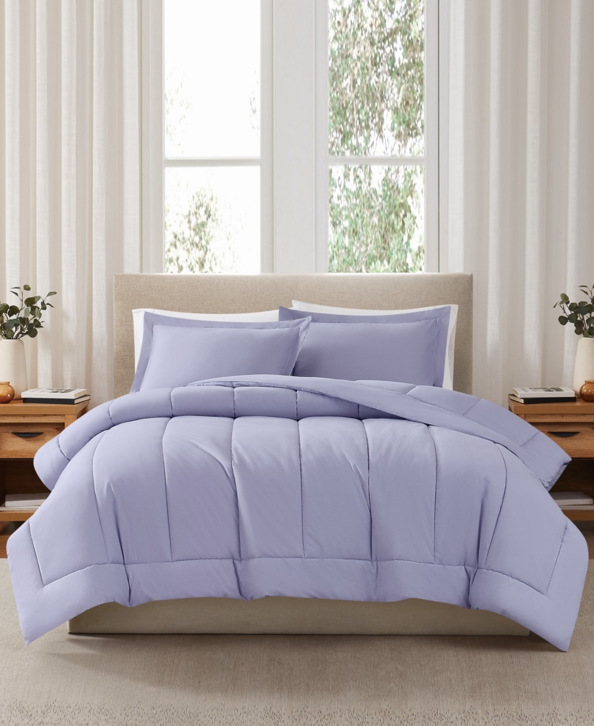 Click here for Brooklyn Loom Solid Cotton Percale 3-Pc. Comforter... prices