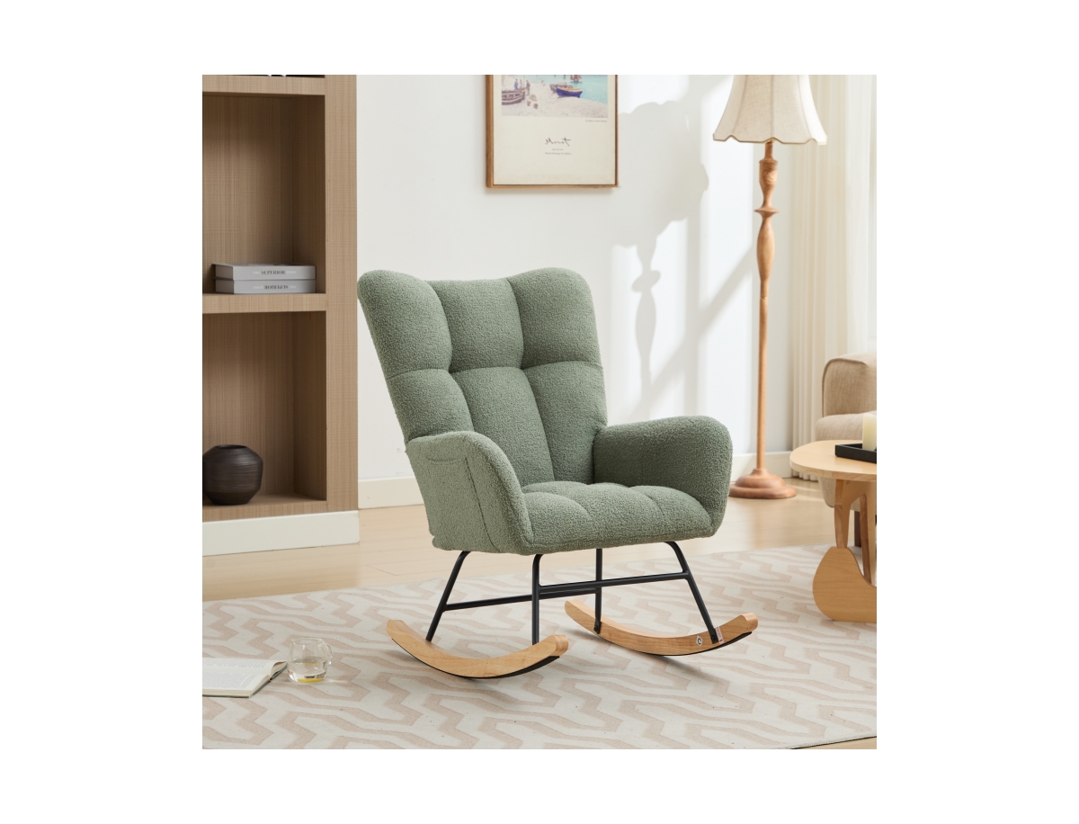 Click here for Flynama Modern Upholstered Nursery Rocking Chair w... prices