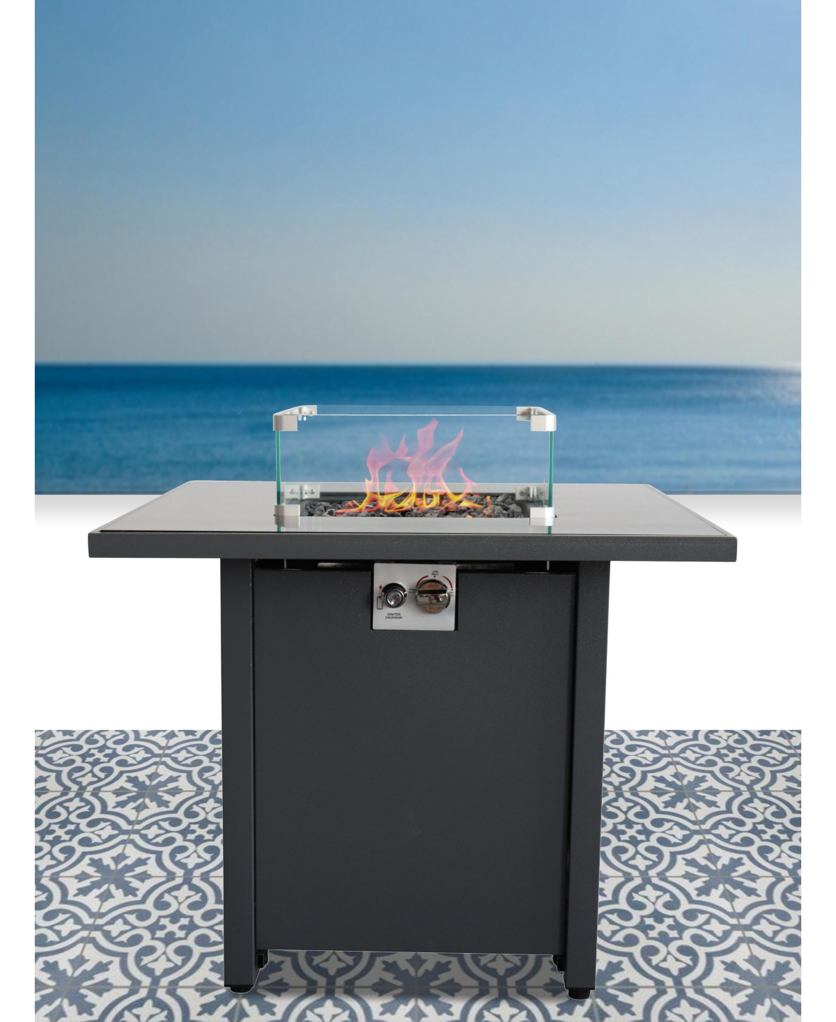 Click here for Flynama 30 Inch W 25 Inch H Steel Outdoor Fire Pit... prices