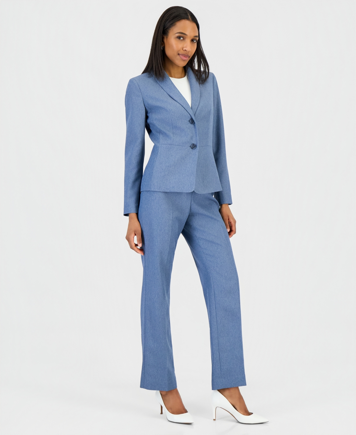 Click here for Le Suit Womens Two-Button Shawl Collar Blazer & Pa... prices