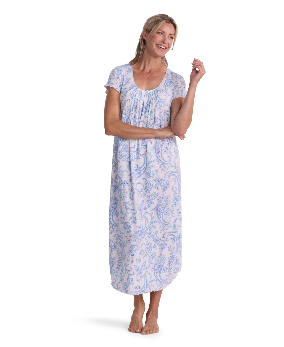 Click here for Miss Elaine Womens Interlock Knit Printed Sleepwea... prices