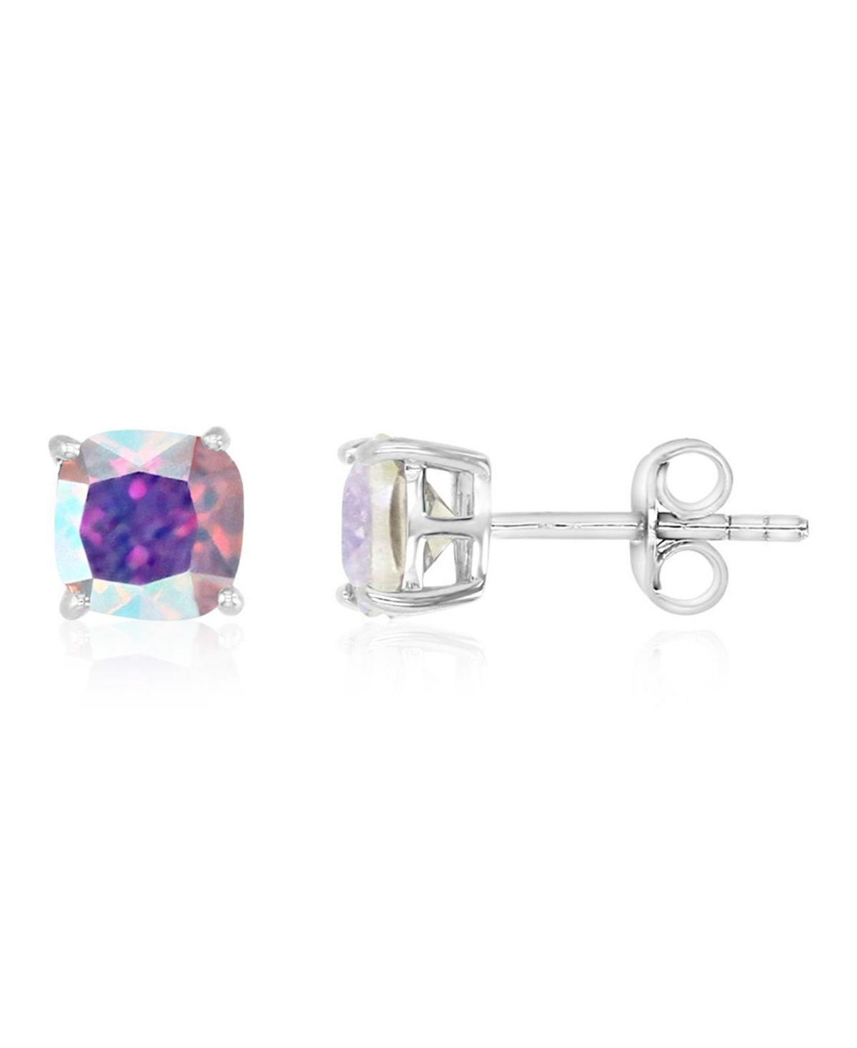 Click here for Macys Aurora Borealis Cubic Zirconia Solitaire Stu... prices